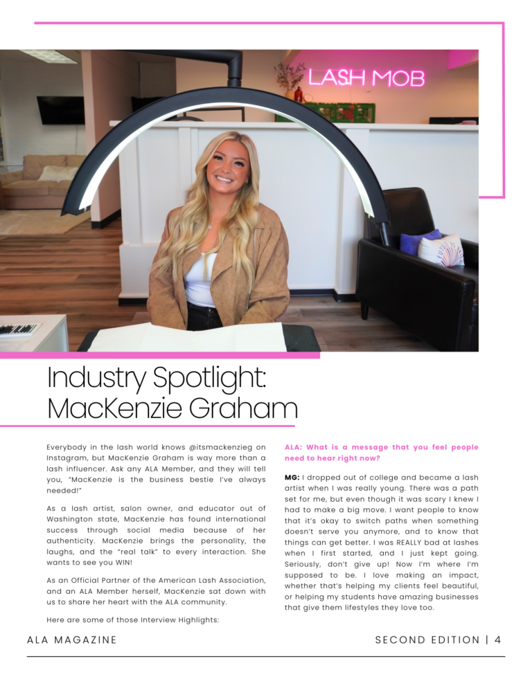Industry Spotlight: MacKenzie Graham - American Lash Association